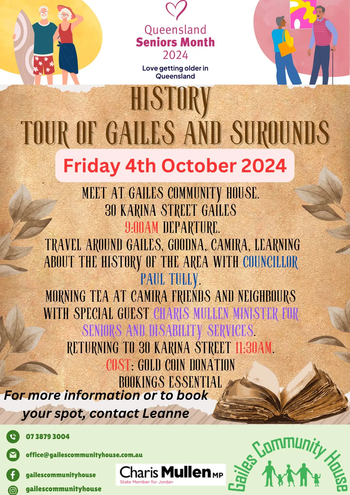 History Tour - Queensland Seniors Month